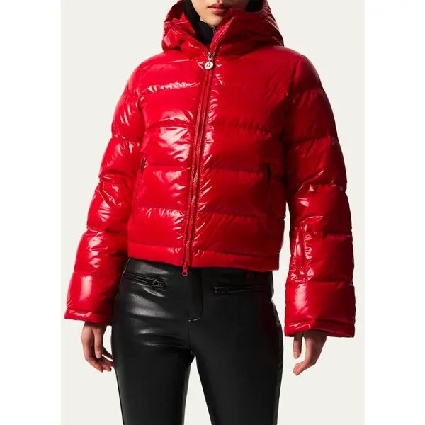 Perfect Moment Polar Flare Down Ski Jacket - Red