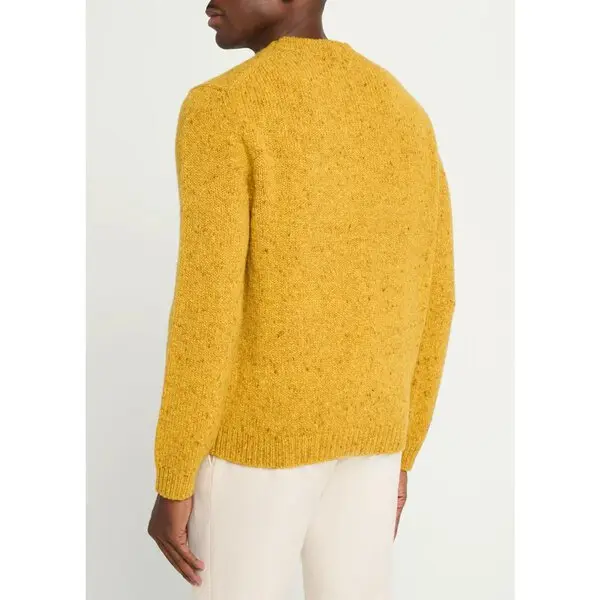 Iris Von Arnim Melange Wool & Cashmere Crewneck Sweater - Red