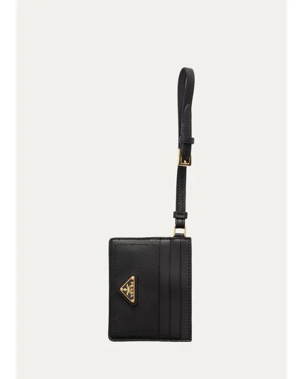 Prada Nappa Leather Card Holder - Nero