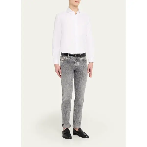 Brunello Cucinelli Solid Cotton Classic Fit Button-down Shirt