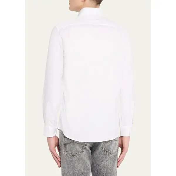 Brunello Cucinelli Solid Cotton Classic Fit Button-down Shirt