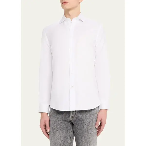 Brunello Cucinelli Solid Cotton Classic Fit Button-down Shirt