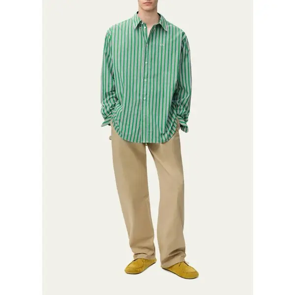 Loewe Multi-stripe Poplin Button-down Shirt