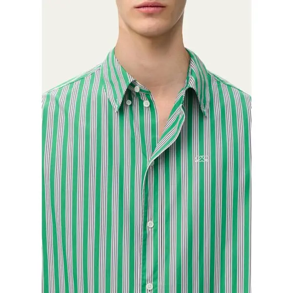 Loewe Multi-stripe Poplin Button-down Shirt