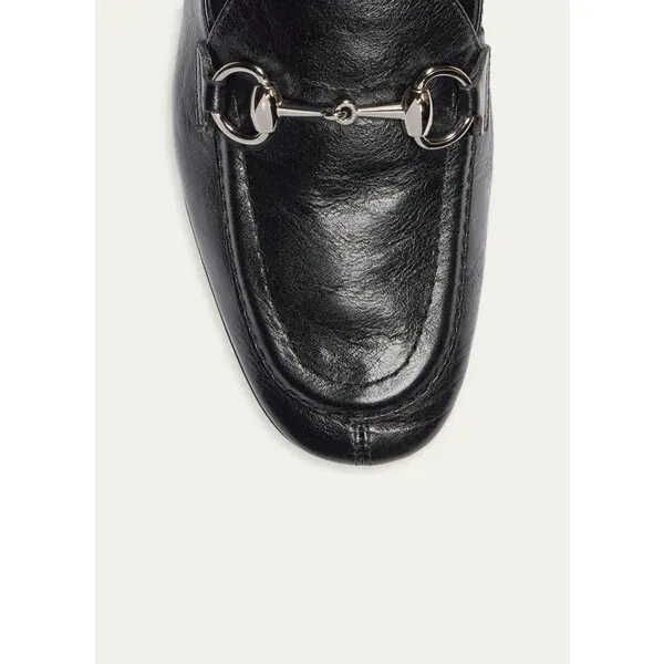 Gucci Jordaan Soft Leather Loafers With Horsebit