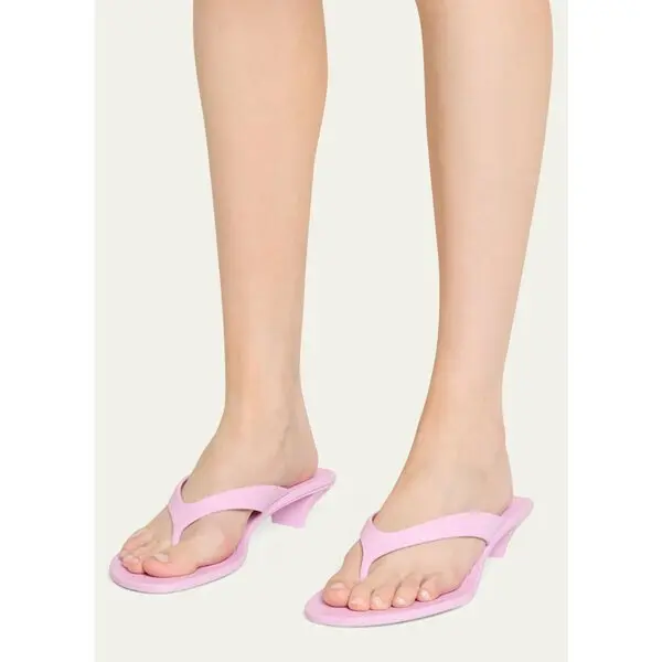 Gucci 35mm Vittoria Rubber Thong Sandals - Pink
