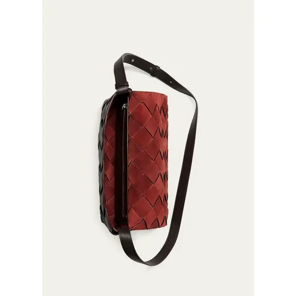 Bottega Veneta Diago Large Intreccio Leather Messenger Bag