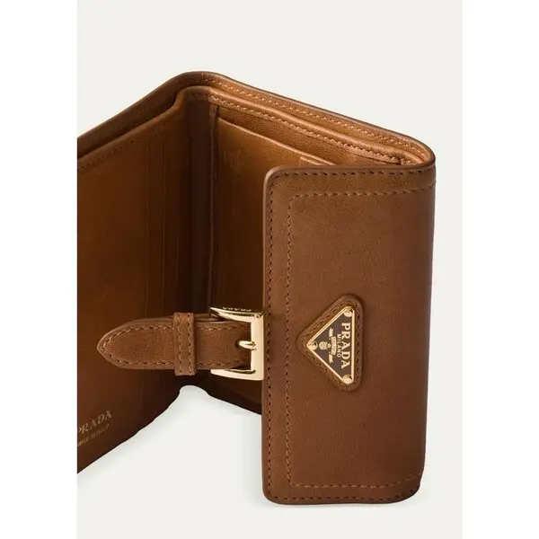 Prada Small Nappa Leather Wallet - Caramel
