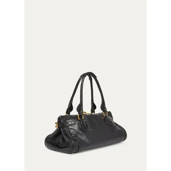 Chloé Paddington Xl Leather Shoulder Bag - Black