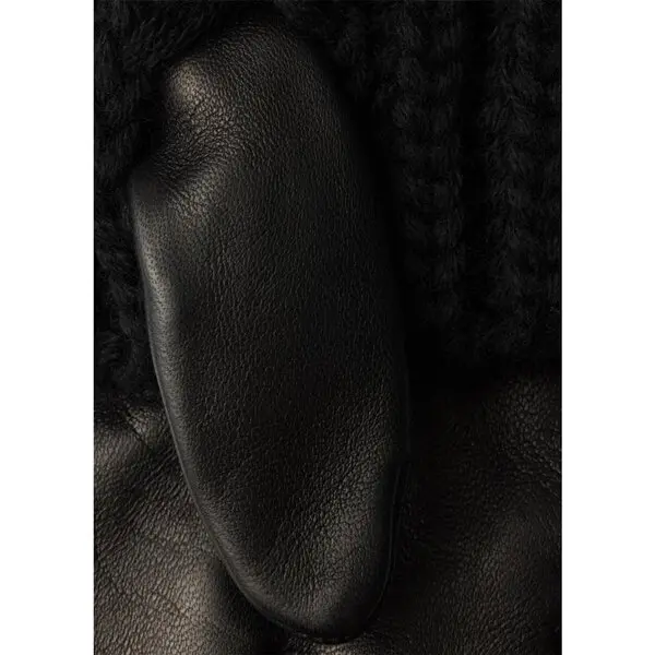 Prada Leather & Wool Gloves