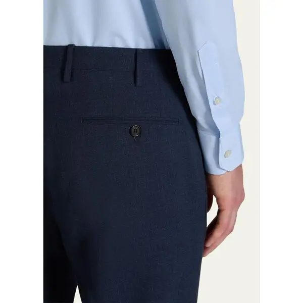Incotex Wool, Silk And Linen Slim Trousers