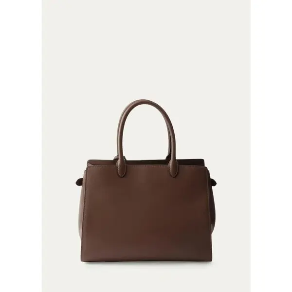 Prada Prelude Leather Top Handle Bag - Palissandro