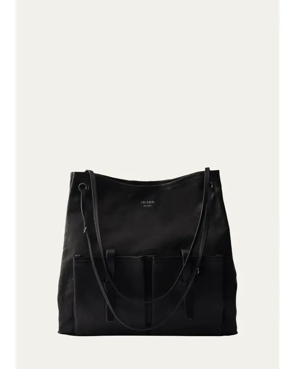 Prada Route Leather Shoulder Bag