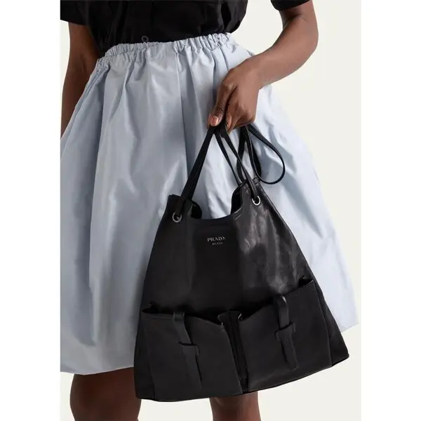 Prada Route Leather Shoulder Bag