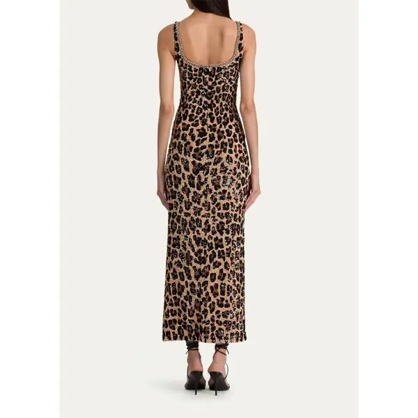 Alice + Olivia Eve Embellished Sweetheart Midi Gown