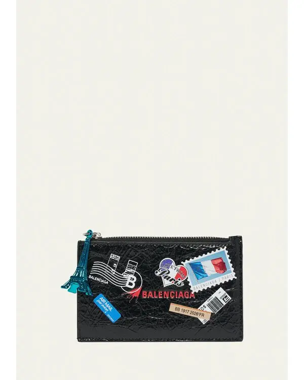 Balenciaga Mail Artwork Cash Long Coin Card Holder