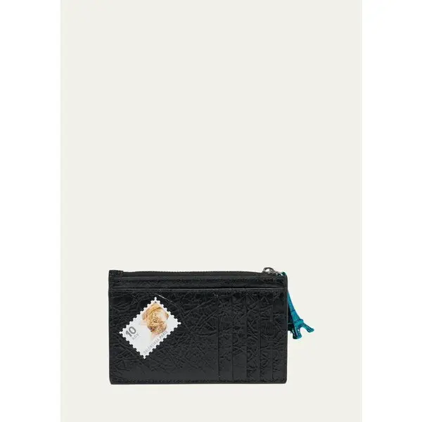 Balenciaga Mail Artwork Cash Long Coin Card Holder
