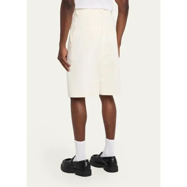 Bottega Veneta Cotton And Silk-blend Chino Shorts