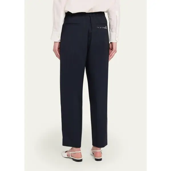Marni Wool Twill Tapered-leg Ankle Trousers