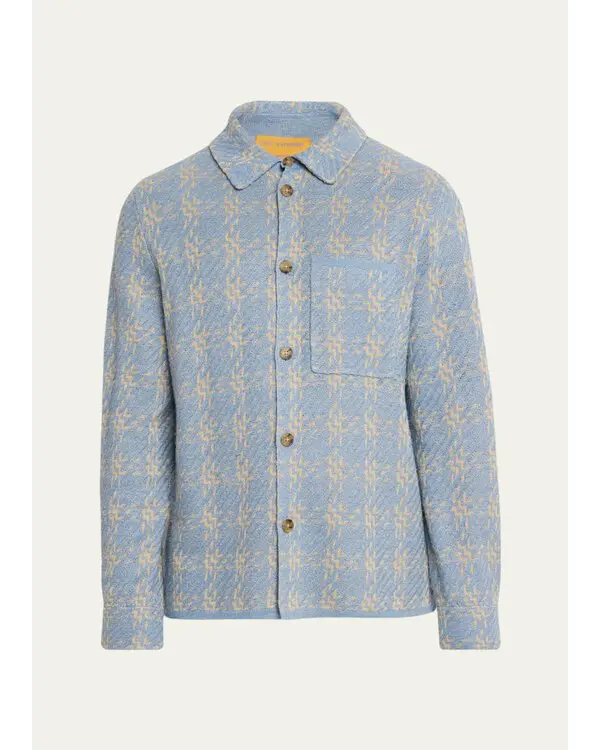 Guest In Residence Light Blue Knit Button-down Shirt