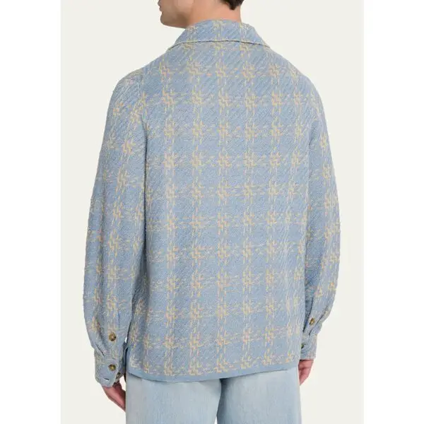 Guest In Residence Light Blue Knit Button-down Shirt
