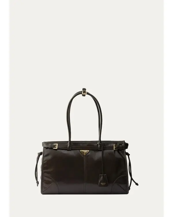 Prada Bonnie Leather Shoulder Bag - Forest