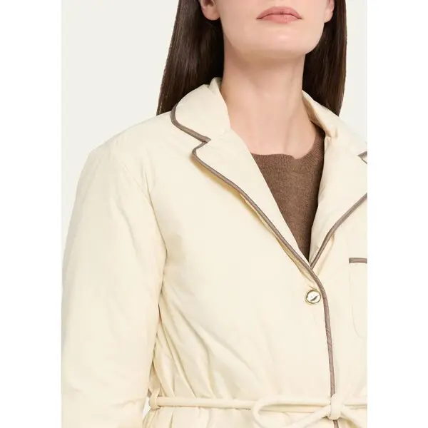 Moncler Tieche Belted Mid-length Down Jacket