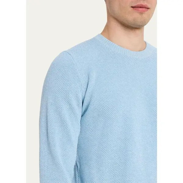 Fioroni Diamond-knit Silk/cotton Crewneck Sweater