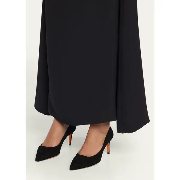 Santoni 65mm Suede Pointed-toe Pumps