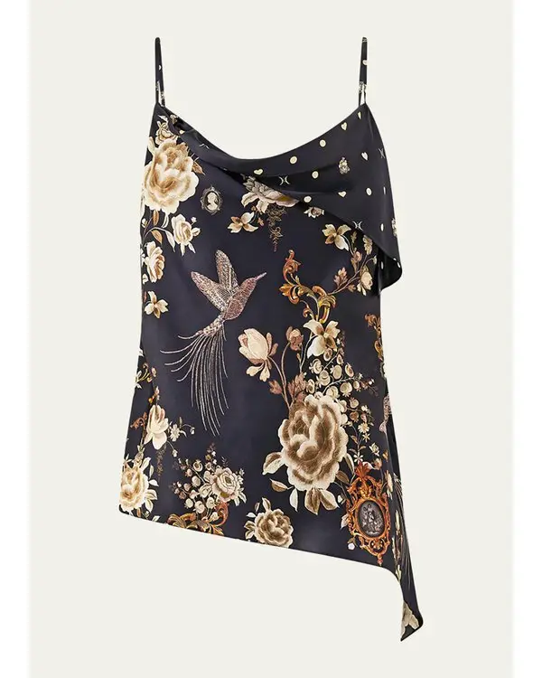 Camilla Flaco Folklore Asymmetric Draped Top - Flamenco Folklore