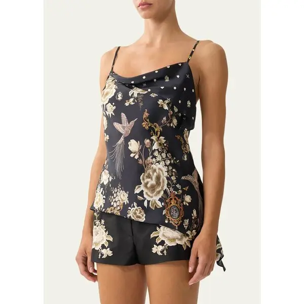 Camilla Flaco Folklore Asymmetric Draped Top - Flamenco Folklore