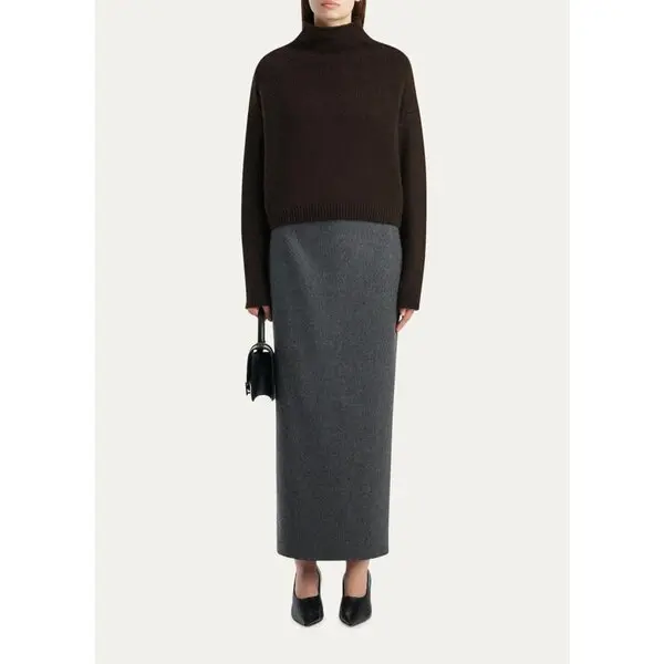 Khaite Marke Mock Turtleneck Cashmere Sweater
