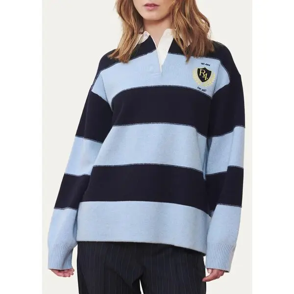 WE-AR4 The Royal Striped Polo Sweater