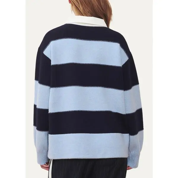 WE-AR4 The Royal Striped Polo Sweater
