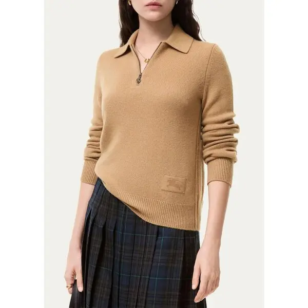 Burberry Cait Cashmere Quarter-zip Sweater