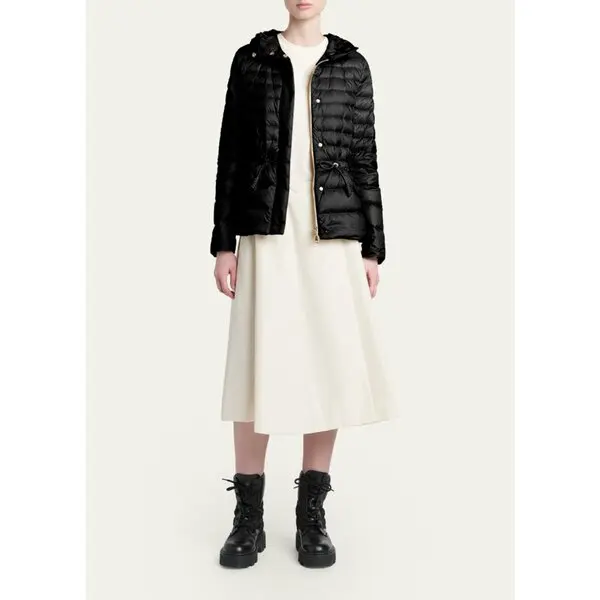 Moncler Raies Hooded Short Down Jacket - Black