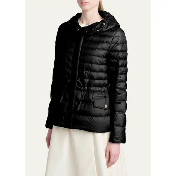 Moncler Raies Hooded Short Down Jacket - Black