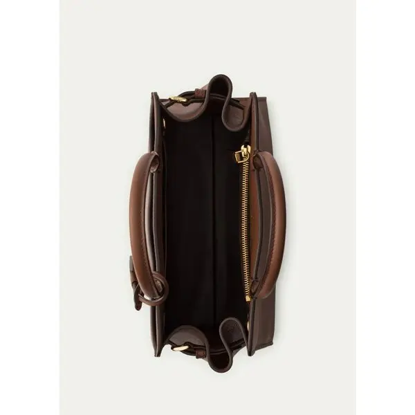 Prada Prelude Medium Leather Top-handle Bag - Palisander