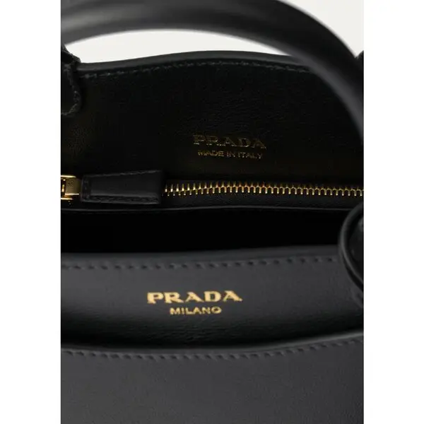 Prada Prelude Medium Leather Top-handle Bag - Palisander
