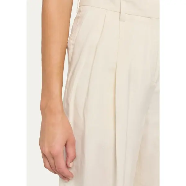 TOTEME Garderob Double-pleat Straight-leg Ankle Trousers