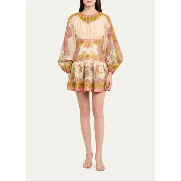 Zimmermann Indra Mini Dress - Chartreuse