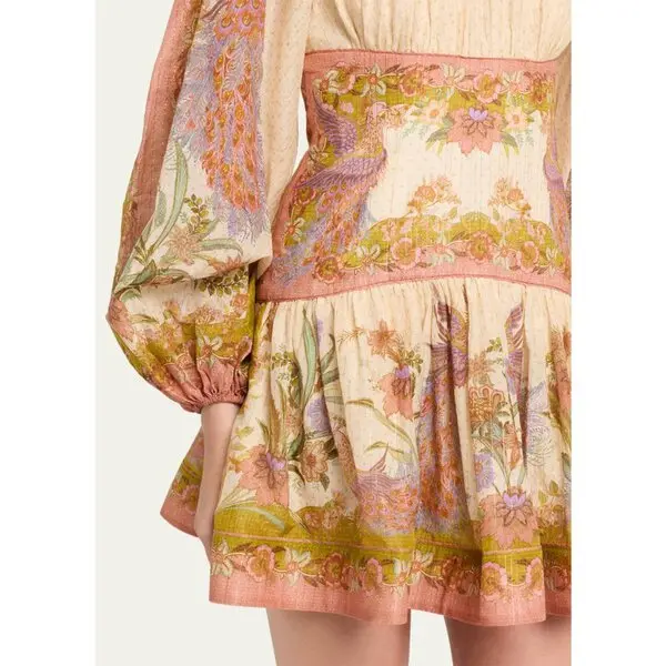 Zimmermann Indra Mini Dress - Chartreuse