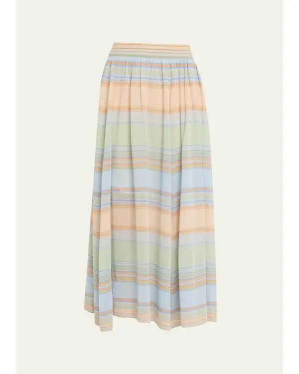 Zimmermann Indra Stripe Circle Skirt