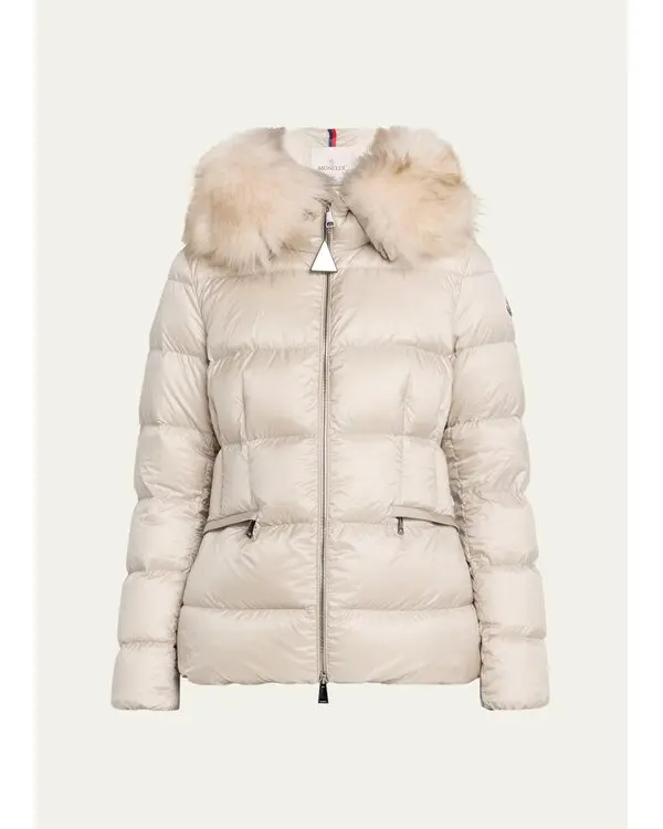 Moncler Boed Hooded Shearling-trim Down Jacket - Miscellaneous