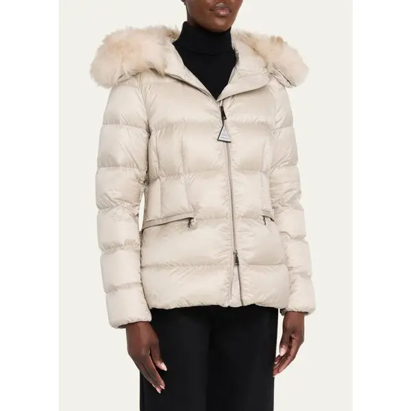 Moncler Boed Hooded Shearling-trim Down Jacket - Miscellaneous