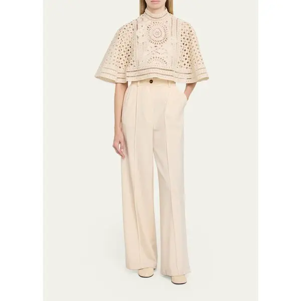 Zimmermann Indra Embroidered Cape