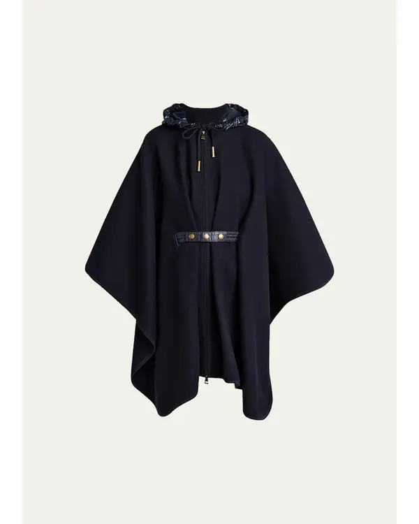 Moncler Padded Wool-blend Cape