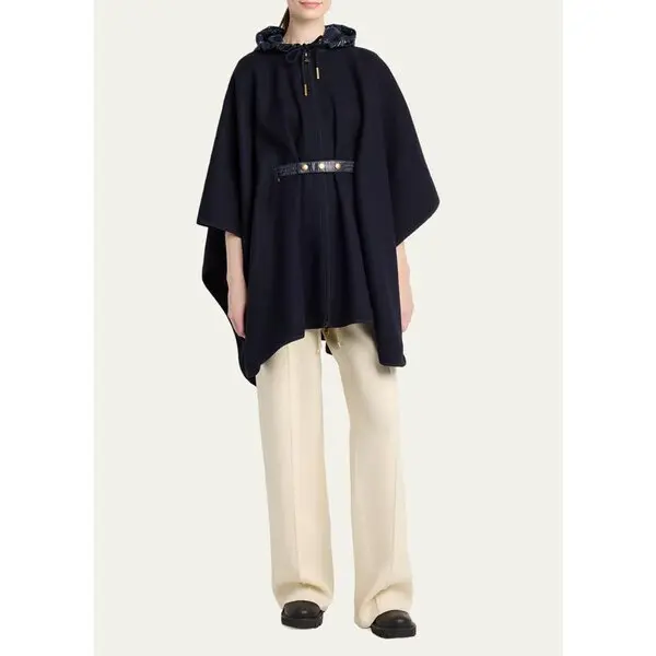 Moncler Padded Wool-blend Cape