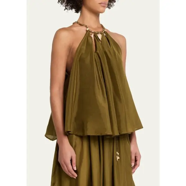 Zimmermann Mahon Silk Chain Blouse