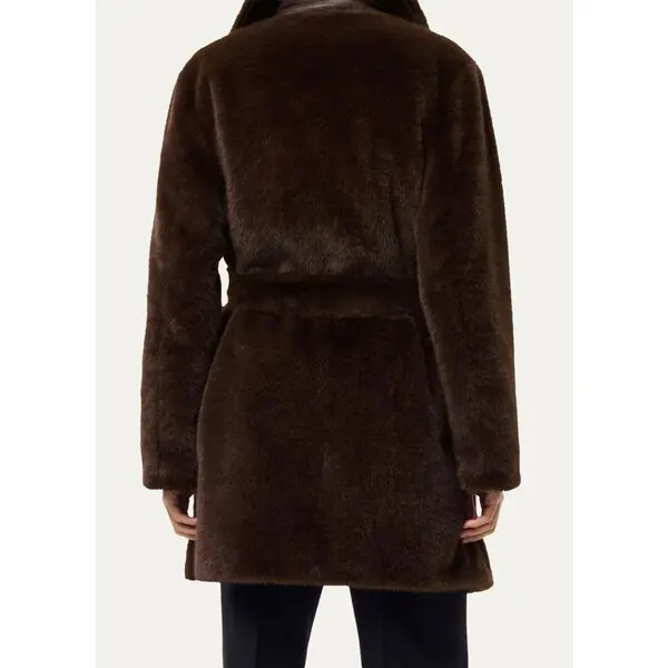 Burberry Belvedere Faux Fur Car Coat